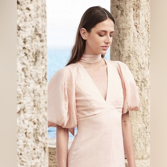 Zimmermann | Dresses | Nwot Zimmermann Dancer Day Midi Linen Dress ...